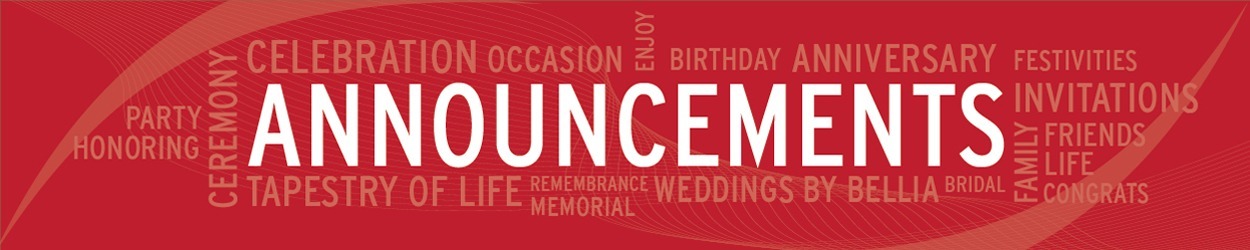 Announcements | Bellia South Jersey Printing